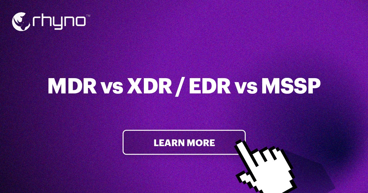 MDR vs XDR/EDR vs MSSP MDR vs XDR/EDR vs MSSP